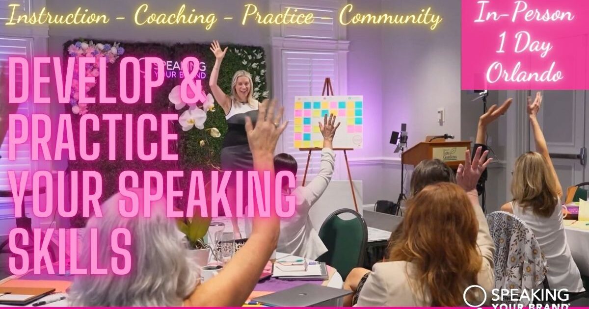 1-Day Speaking Accelerator in Orlando for Entrepreneurs and Leaders | Speaking Your Brand